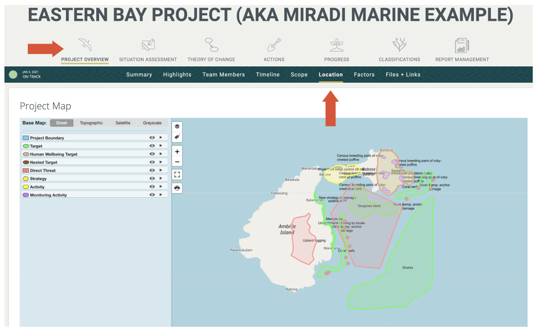Create spatial data for Miradi projects, programs and factors – Miradi ...