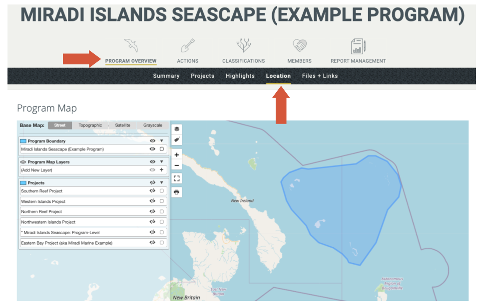 Create spatial data for Miradi projects, programs and factors – Miradi ...