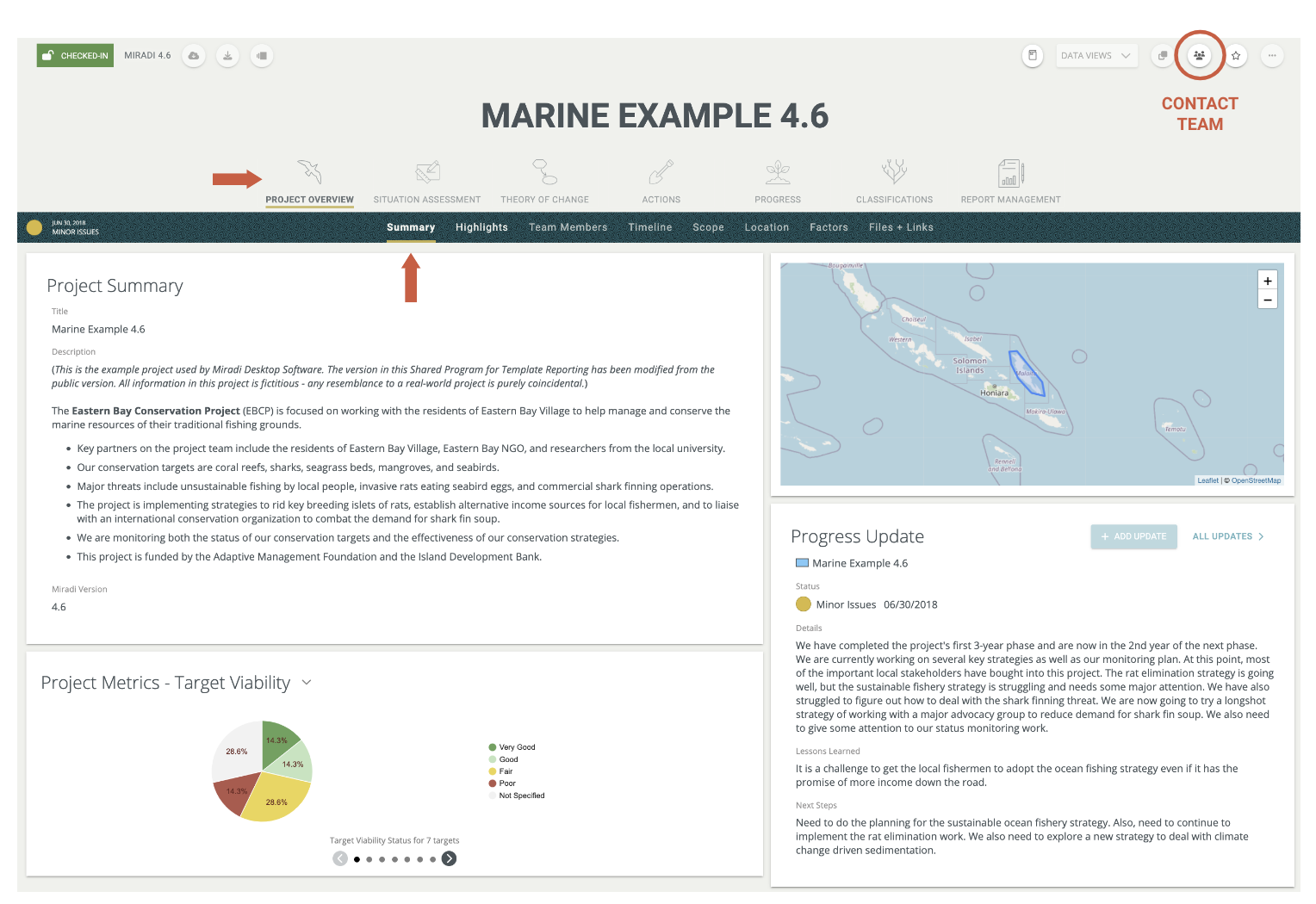 Program Status and "Standalone Projects" – Miradi Help Center