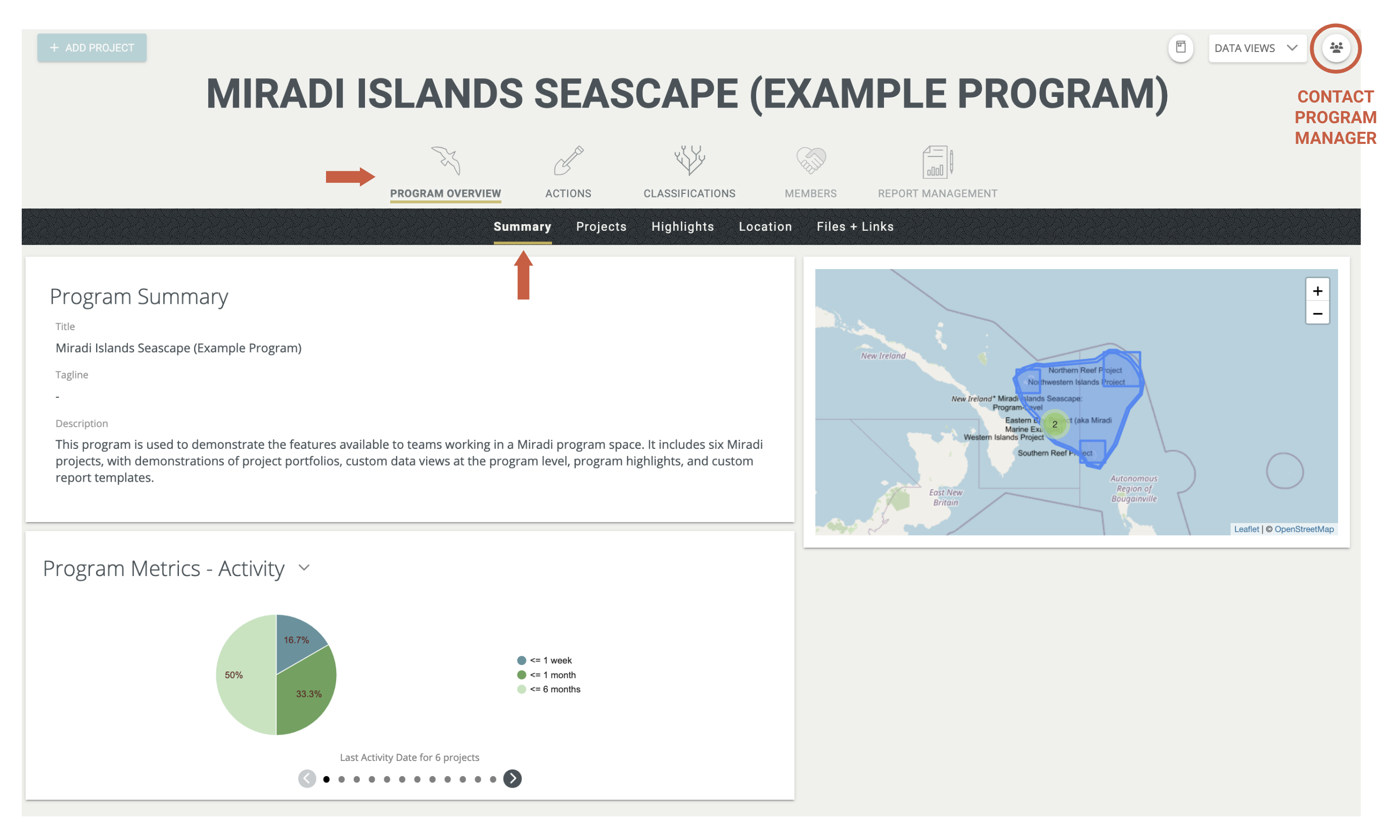 Program Status and "Standalone Projects" – Miradi Help Center