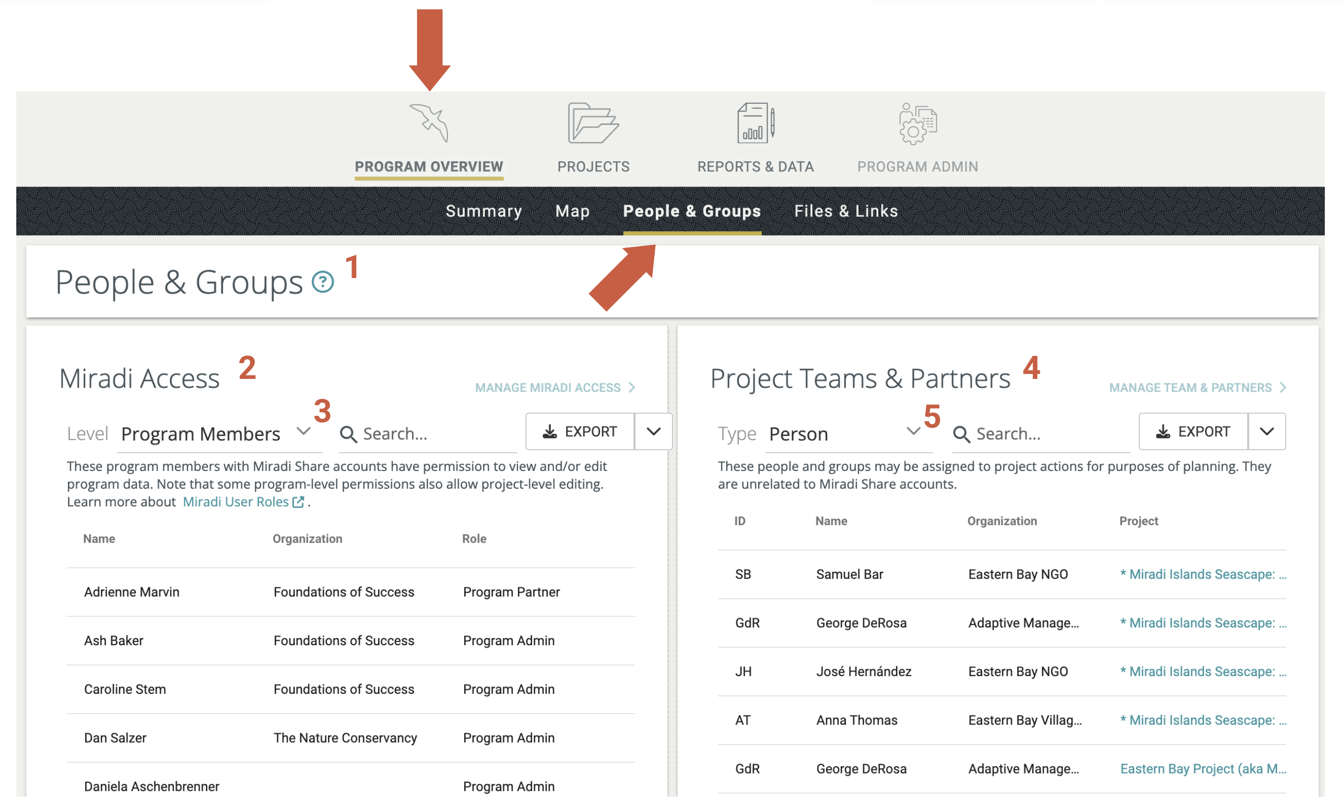 Miradi Program Pages – Miradi Help Center