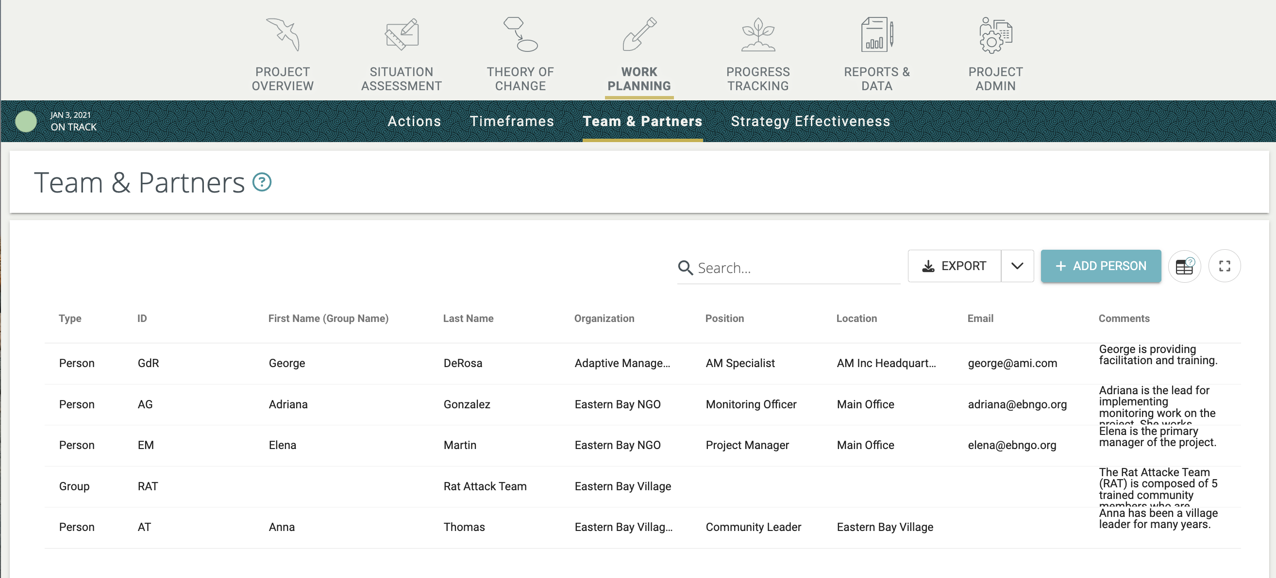 Add Content to your Miradi Project – Miradi Help Center