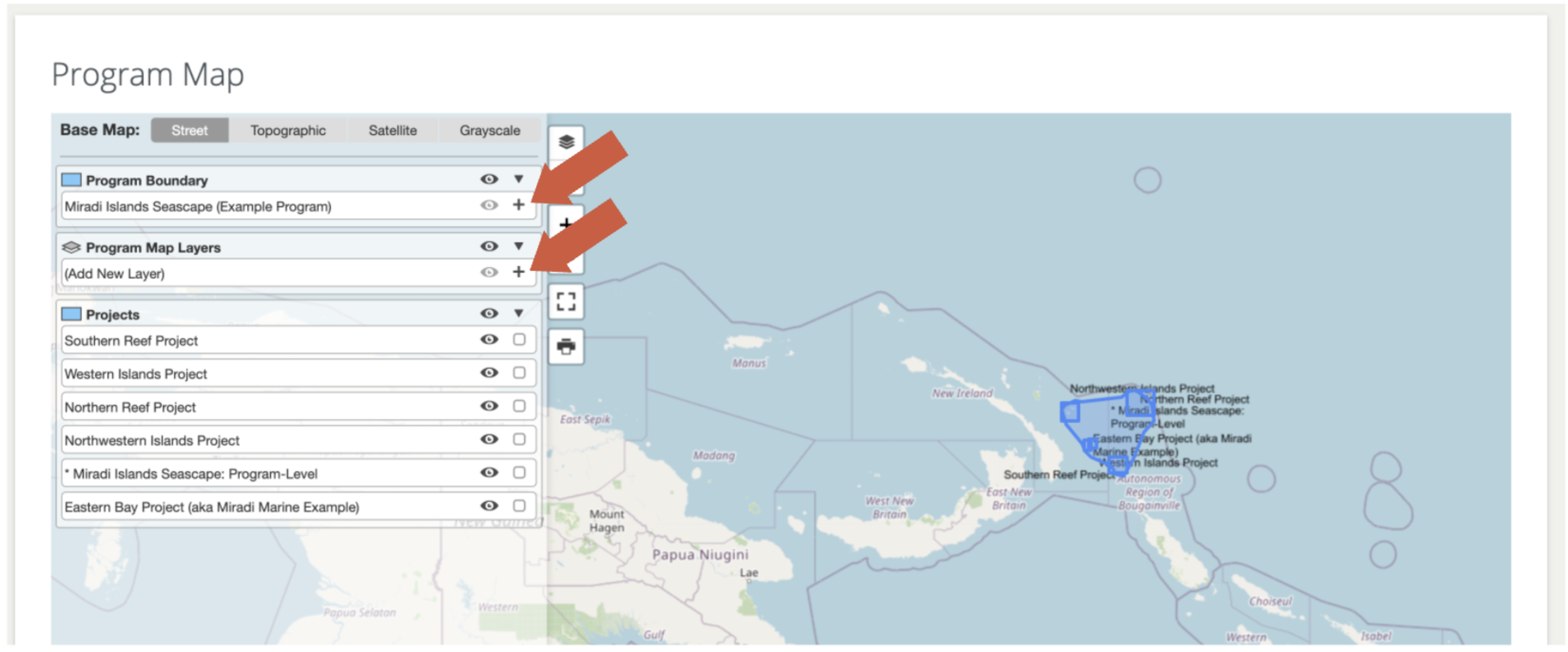 Import spatial data to your Miradi project or program – Miradi Help Center