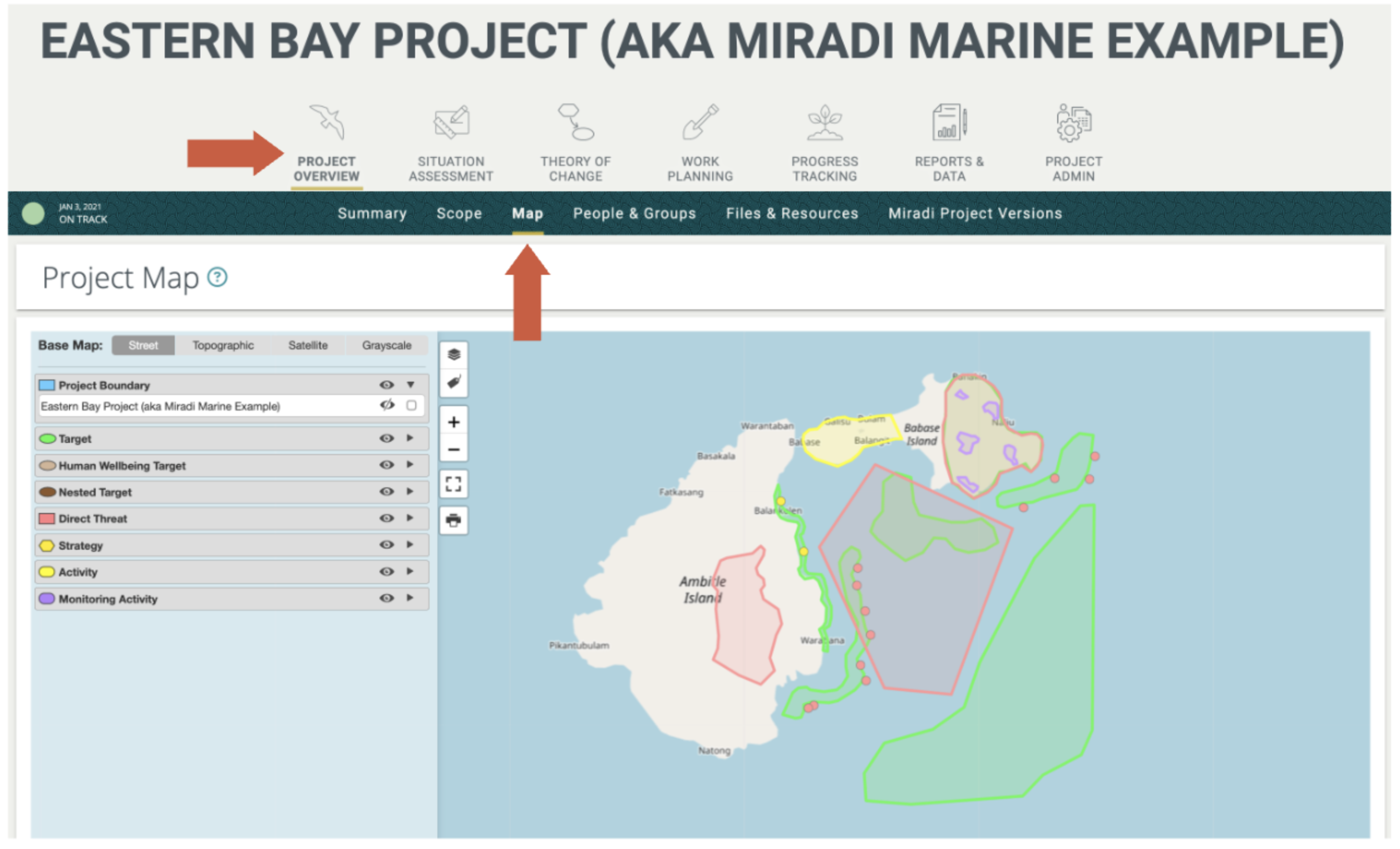 Create spatial data for Miradi projects, programs and factors – Miradi ...