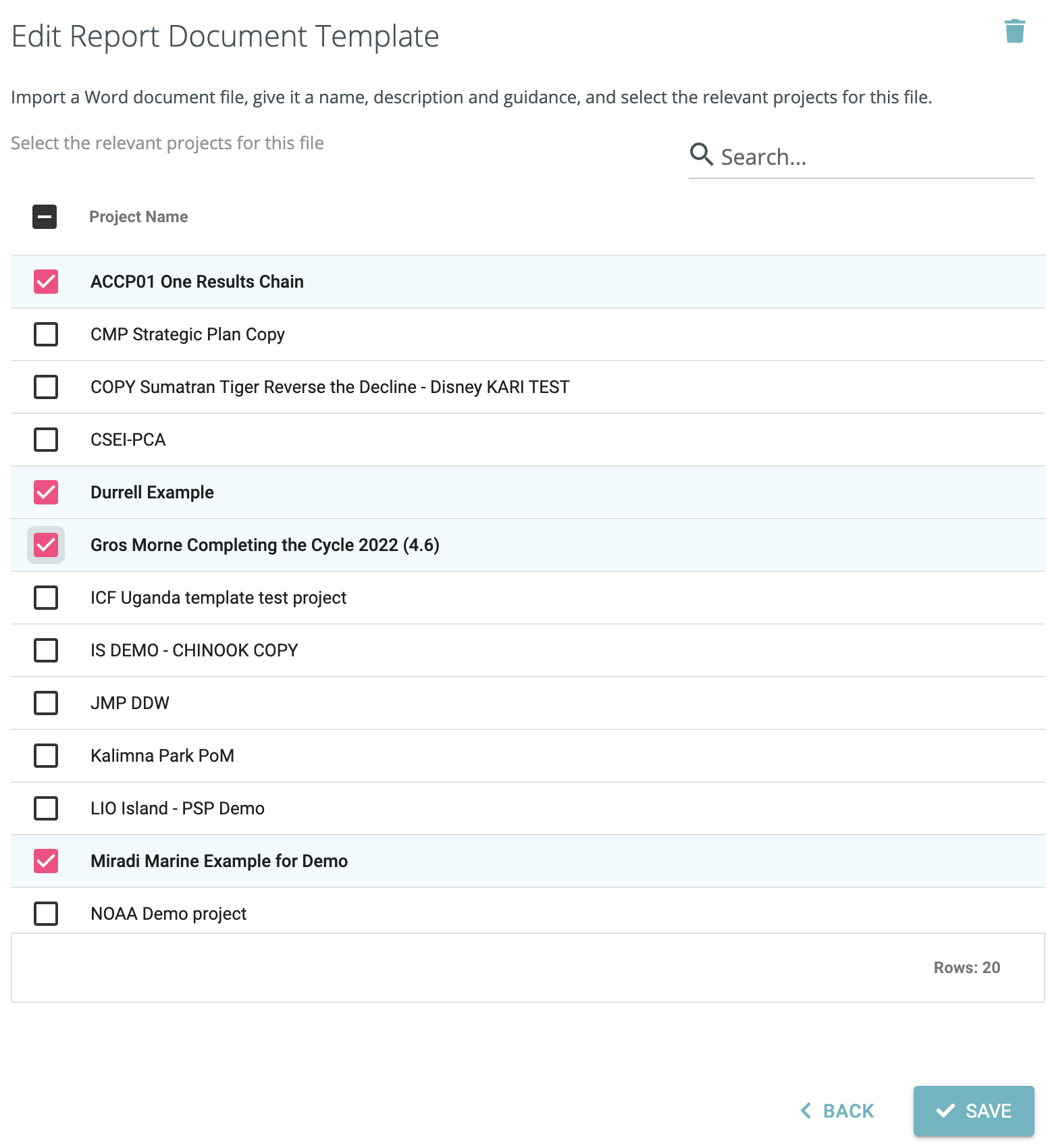 Custom Report Document Templates - Getting Started – Miradi Help Center